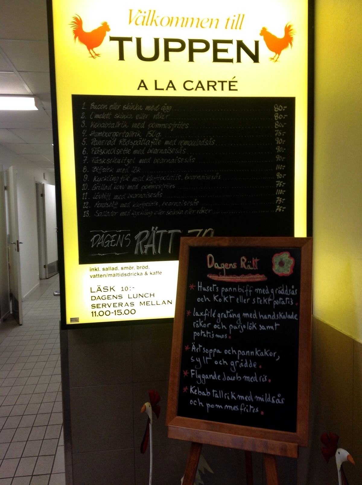 Restaurant Tuppen Karlstad Svenskt Restauranger kvartersmenyn.se